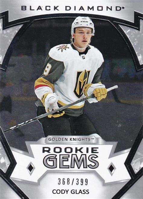 Insertní Hokejová Karta Cody Glass Ud Black Diamond 2019 20 Rookie