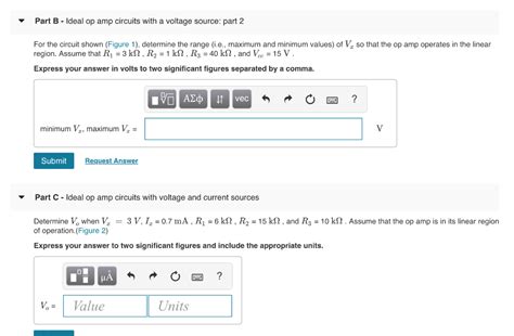 Solved Part A Ideal Op Circuits With A Voltage Source Chegg Com