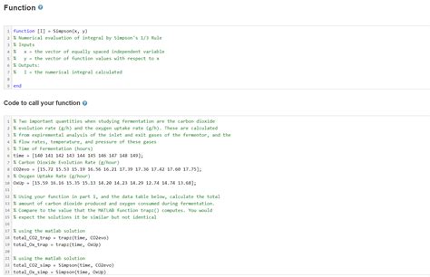 solved write a general matlab function for integrating