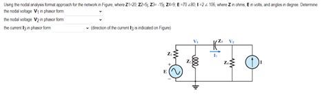 solved using the nodal analysis format approach for the