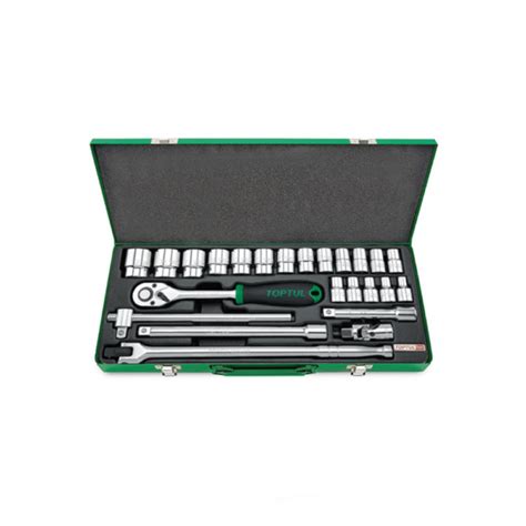 24pcs 1 2″ Dr Socket Set Satin