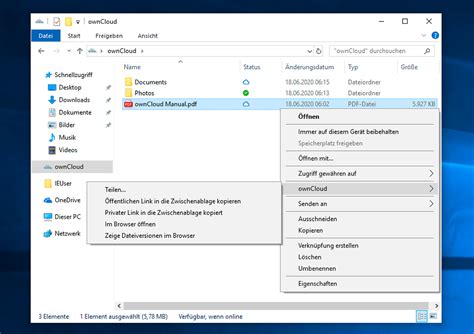 Virtual File System OwnCloud