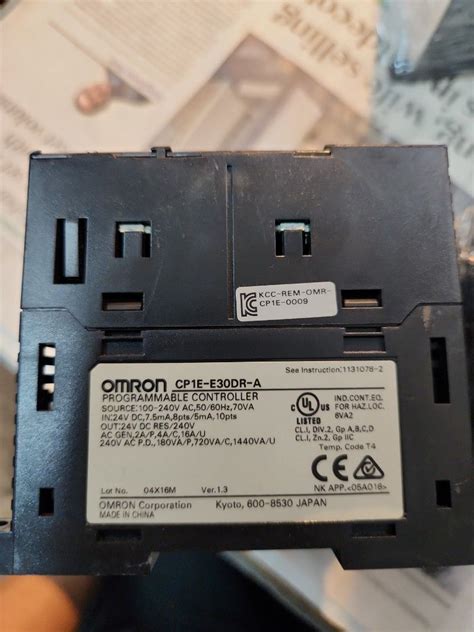 Omron Plc Cp1e E30dr A Computers And Tech Parts And Accessories Computer Parts On Carousell