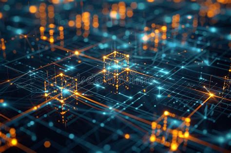 Blockchain Technology Providing Security And Transparency In Digital Transactions Visualized