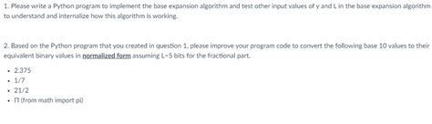 Solved Please Write A Python Program To Implement The Chegg Com