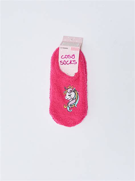 გოგონა ვარდისფერი სახლის წინდები W25302z4 J3s W25302z4 J3s Lc Waikiki