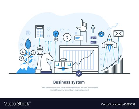 Business System Process Connecting Royalty Free Vector Image Business System Process Connecting Royalty Free Vector Image