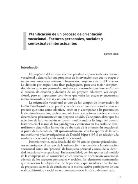 Orientacion Vocacional 82 92 Pdf