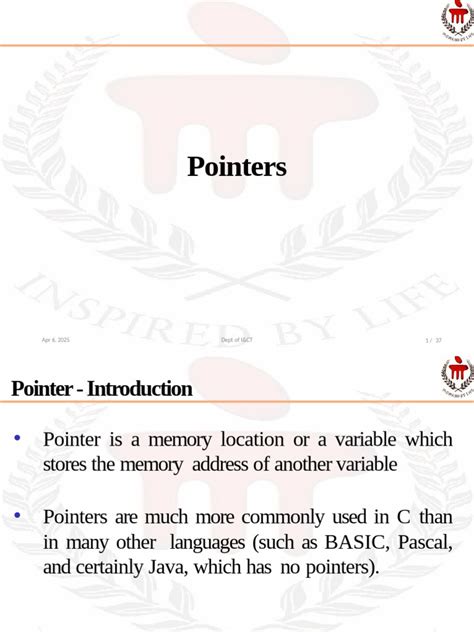 Pointersbasics Pdf Pointer Computer Programming Variable