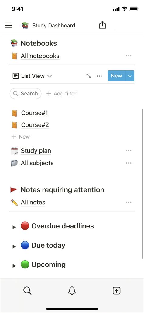 Notion Template Gallery Study Dashboard