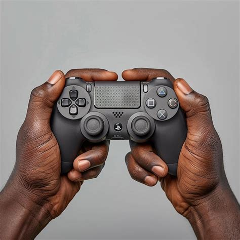 A Game Controller In Hand Premium Ai Generated Image