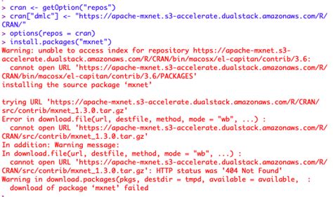 Unable To Download Mxnet Package On RStudio Desktop And Rstudio Cloud General Posit Community