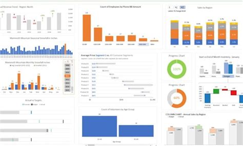 Make Professional Excel Dashboards Graph Chart Pivot Tables And