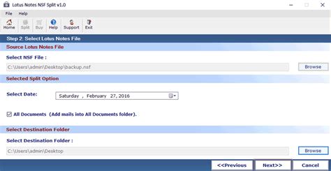 Lotus Notes NSF Split Tool To Divide Large Archive Database File