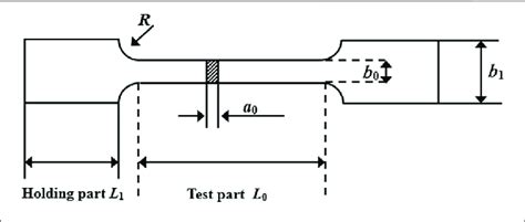 Schematic Diagram Of The Tensile Specimen Download Scientific Diagram