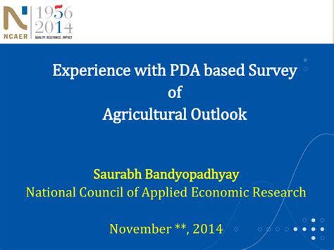 PDA Based Survey Presentation Regs 10 11