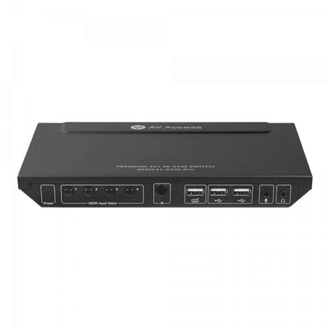 Upgraded 4x1 4k Kvm Switch With Hotkey Switching Ir Rmote Control
