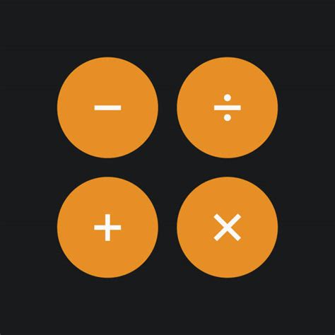 100 Calculator Icon Addition Multiplication Division Subtraction Sign