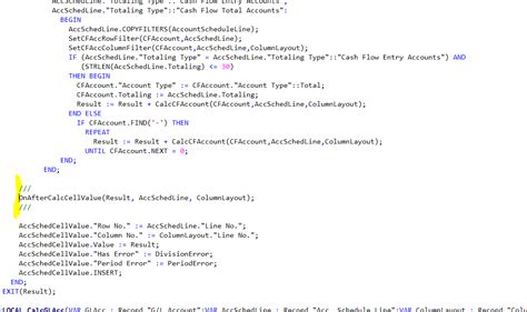 Event Request Codeunit OnAfter OnBefore CalcCellValue Issue Microsoft AL GitHub