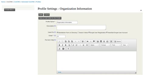 How Can I Include Profiles On Drupal User Registration Civicrm Stack