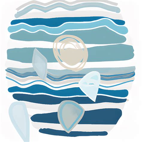 Boho Style Lines And Blue Color Palette Creative Fabrica