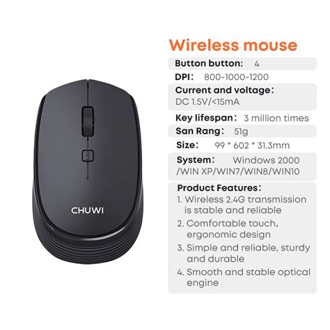 Chuwi Wireless Mouse│chuwi Accessories And Peripherals Chuwi Eu Store