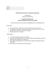 HW3Solution Pdf Name Section Net ID CS ECE 252 Introduction To Computer Engineering Spring
