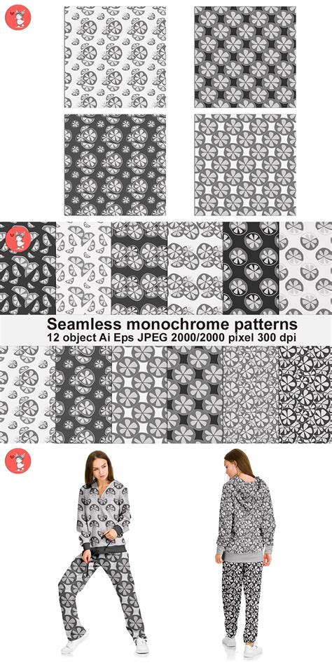 Seamless Monochrome Patterns