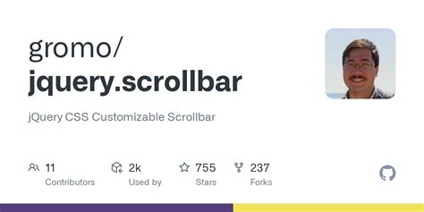Github Gromo Jquery Scrollbar Jquery Css Customizable Scrollbar