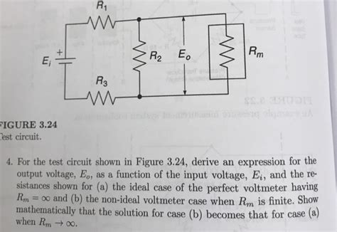 solved for the test circuit shown in figure 3 24 derive