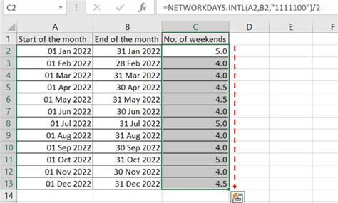 How Many Weekends Are In A Month Using Excel Spreadcheaters