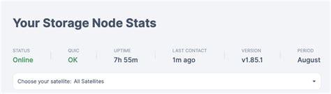 Node Dashboard Uptime Info FAQ Storj Community Forum Official