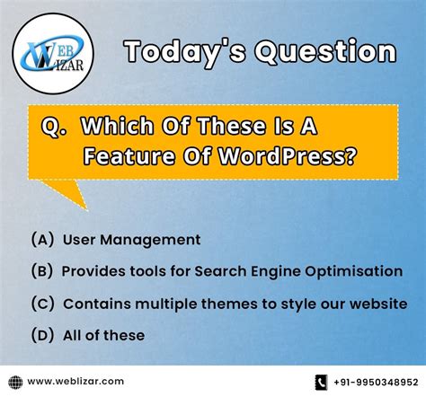 Weblizar Wordpress Themes And Plugins On Linkedin Weblizar Quiz