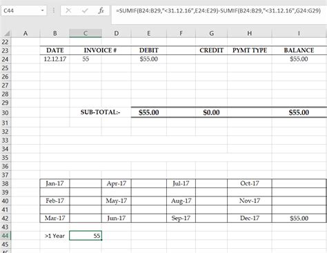 Excel Summing A Range Of Numbers After Checking That Is Greater Than A Year Stack Overflow