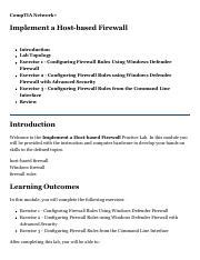 Implement A Host Based Firewall Pdf CompTIA Network Implement A Host Based Firewall