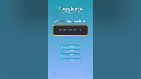 Frontend Interview Questions Quiz 56 Javascript React Interview