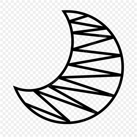 Moon Clip Art Black And White