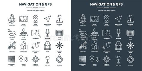 Navigation Map And Geolocation Gps Positioning Coordinate Grid