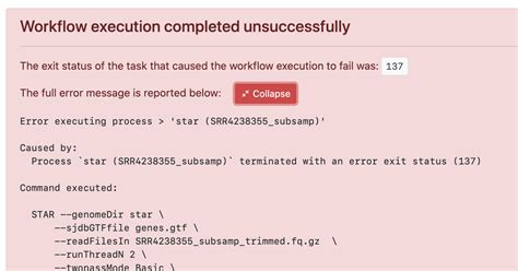 Collapse Button Broken · Issue 239 · Seqeralabsnf Tower · Github