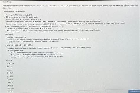 Solved Instructions: expression.To represent the logic | Chegg.com