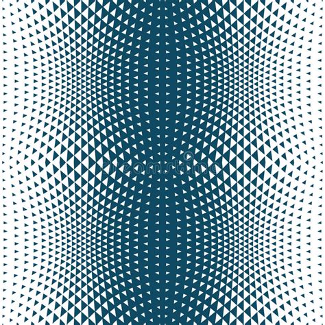 Abstract Blue Geometric Hipster Fashion Design Print Halftone Triangle Pattern Stock Vector