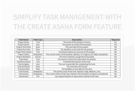 Simplify Task Management With The Create Asana Form Feature Excel Template Free Download Pikbest