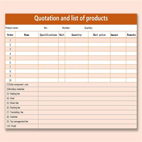 Pricing Model Template In Excel