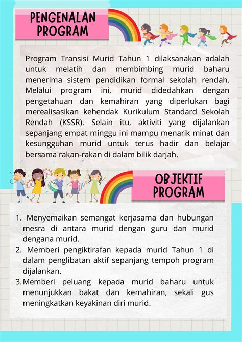 BUKU PROGRAM TRANSISI TAHUN 1 2022 Kamariah Samir Page 2 Flip PDF Online PubHTML5