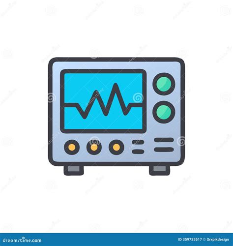 Advanced Electronic Oscilloscope For Testing Stock Illustration