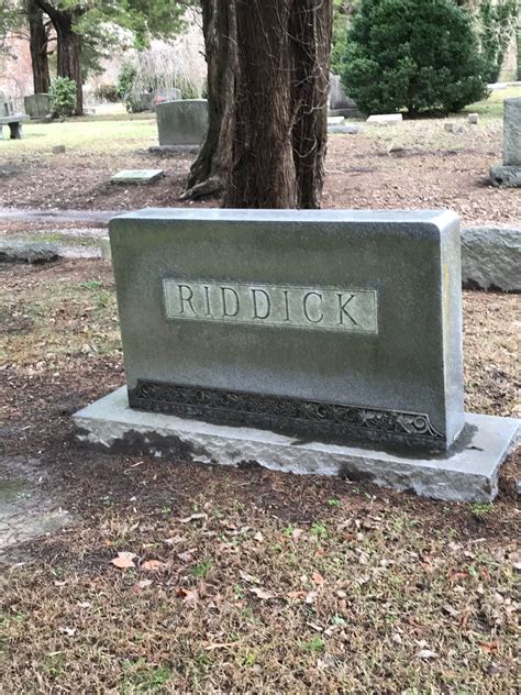 Benjamin Bruce Riddick 1887 1964 Find A Grave Memorial