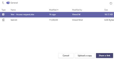 Create And Post Link To File In Microsoft Teams Channels