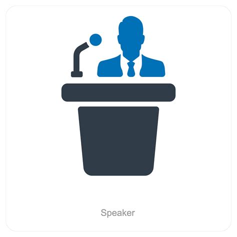 Speaker And Lecture Icon Concept 26453976 Vector Art At Vecteezy