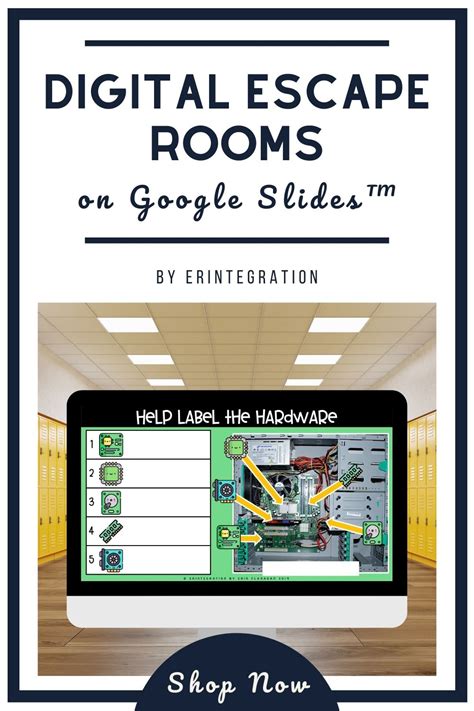 Digital Escape Room Keyboarding And Coding Learn The Parts Of A Computer Elementary Technology