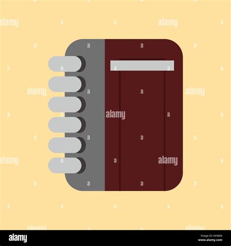 Simple Flat Notebook Vector Graphic Illustration Design Stock Vector Image Art Alamy